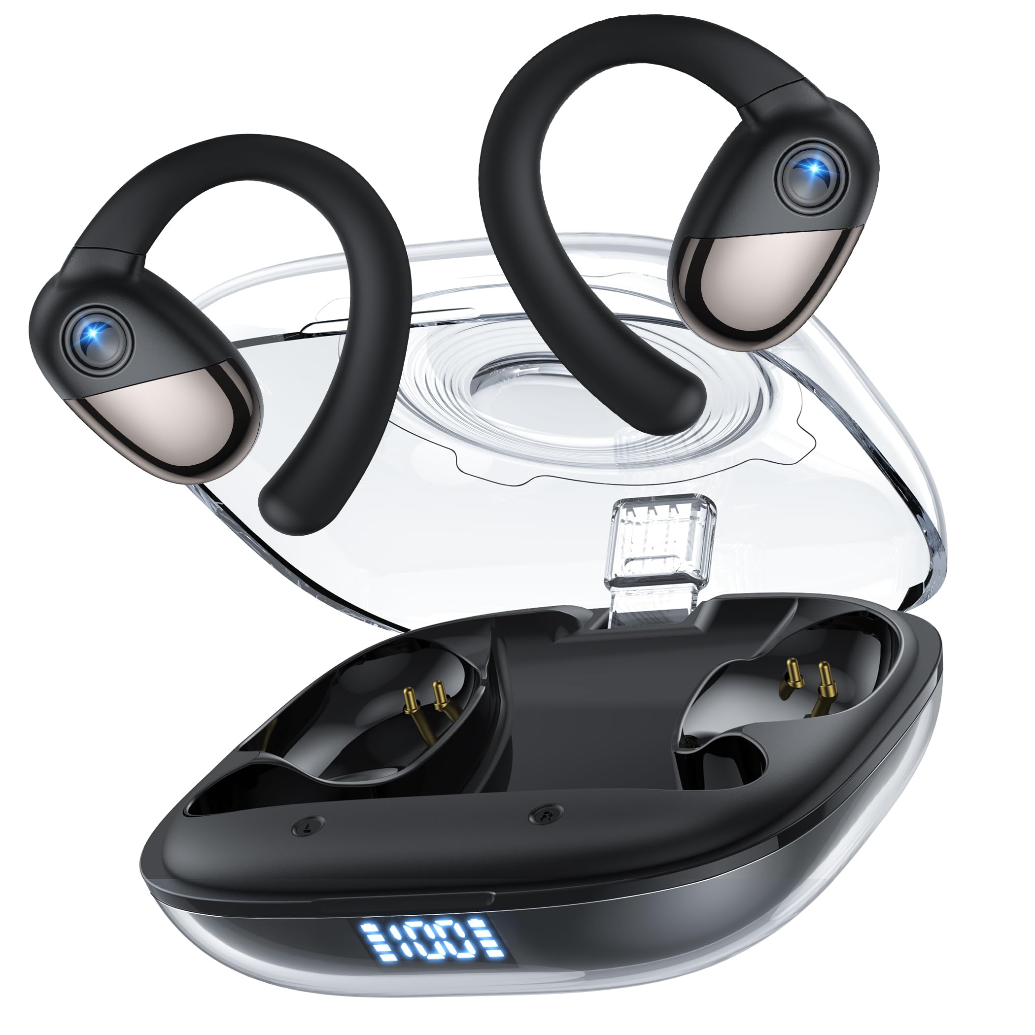 Selouj Open Ear Headphones, Bluetooth Headphones, Wireless Earbuds with ...