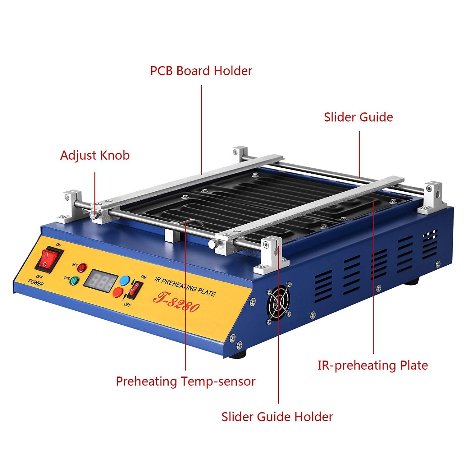 Soldering & Desoldering Equipment Hopopular 1600W IR Preheating Oven T ...