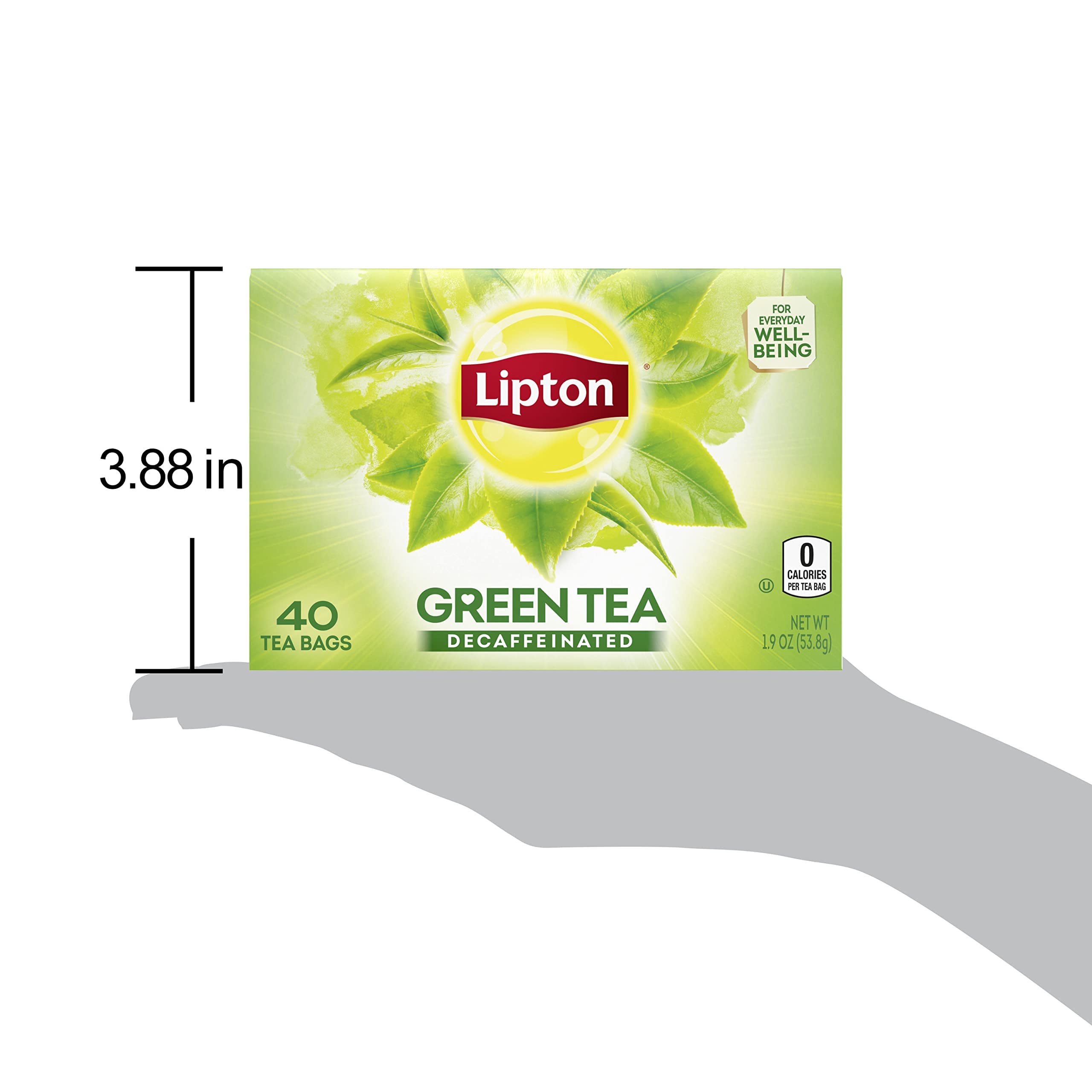 Lipton Decaffeinated Green Tea Bags for Health and Wellness, Hot or ...