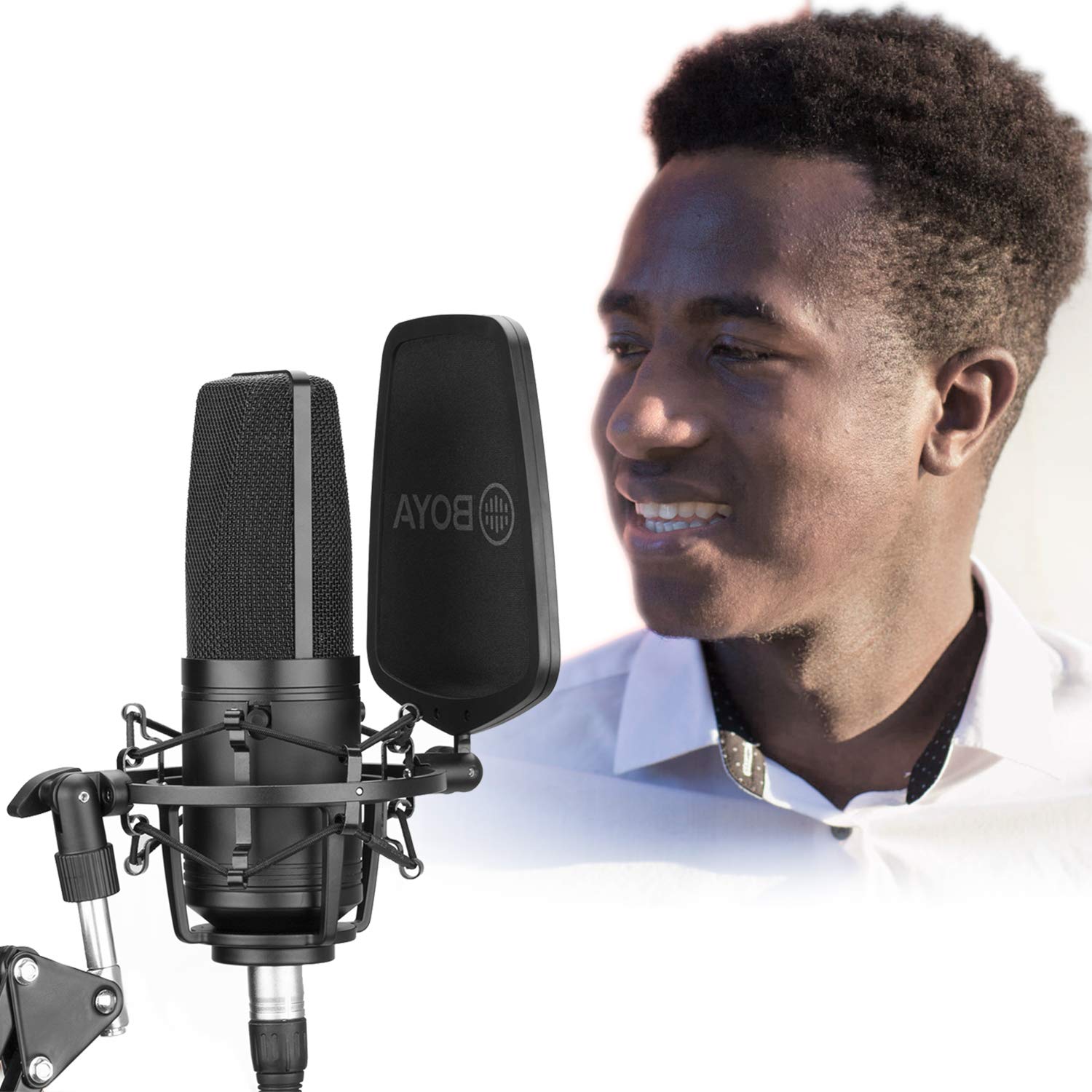 Mua BOYA Large-Diaphragm Studio Microphone Podcast, New Audio Condenser ...