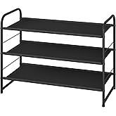 Amazon.com: MAX Houser 3 Tier Free Standing Shoe Rack, Shoe Organizer ...