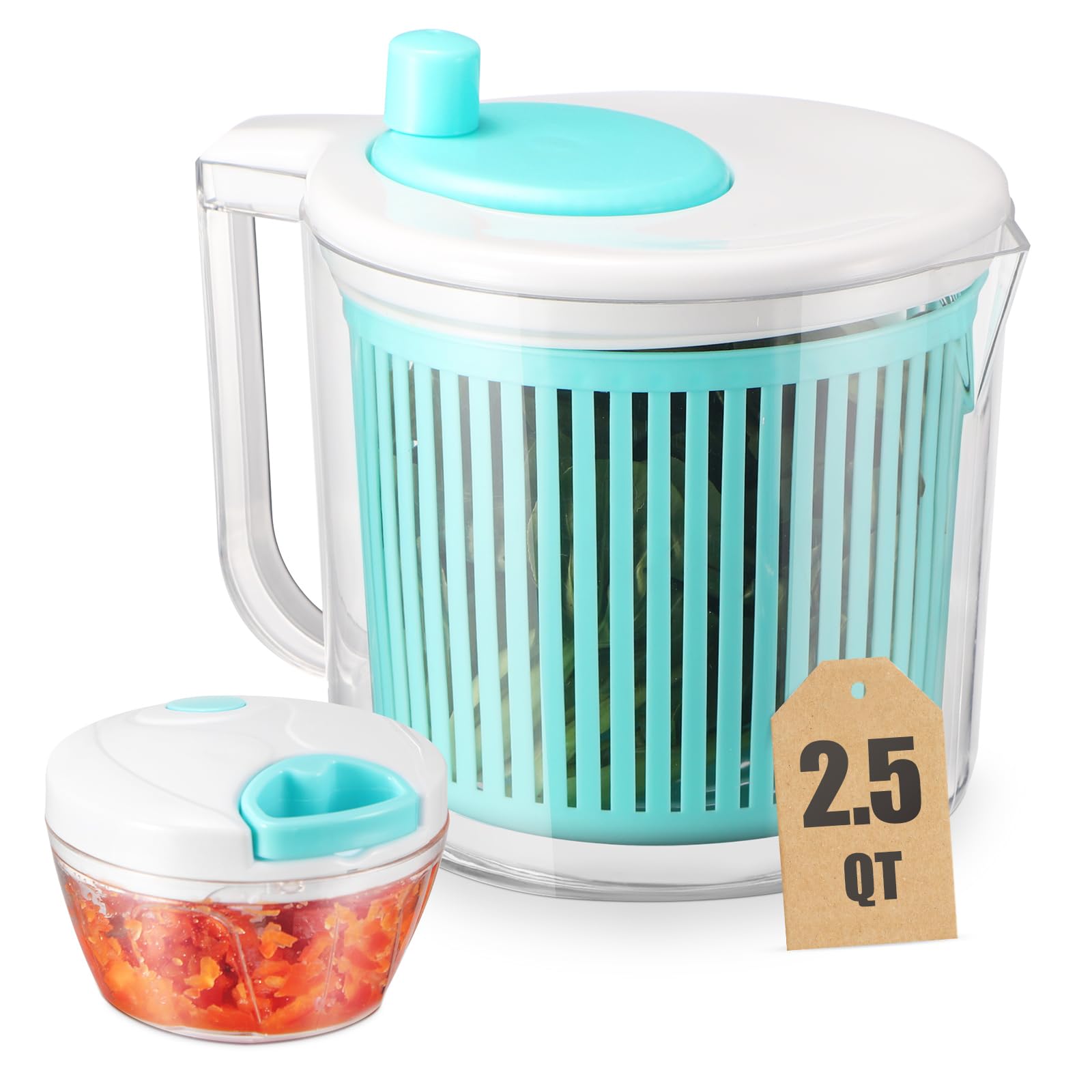 CherHome Salad Spinner with Chopper Set?Lettuce Spinner for Vegetable ...