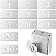 Amazon.com : Hicarer Metal Numbered Tags Stainless Steel Number ID Key ...