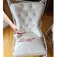 Amazon.com: 4 Pack Plastic Dining Chair Covers, PVC Clear Chair Seat ...