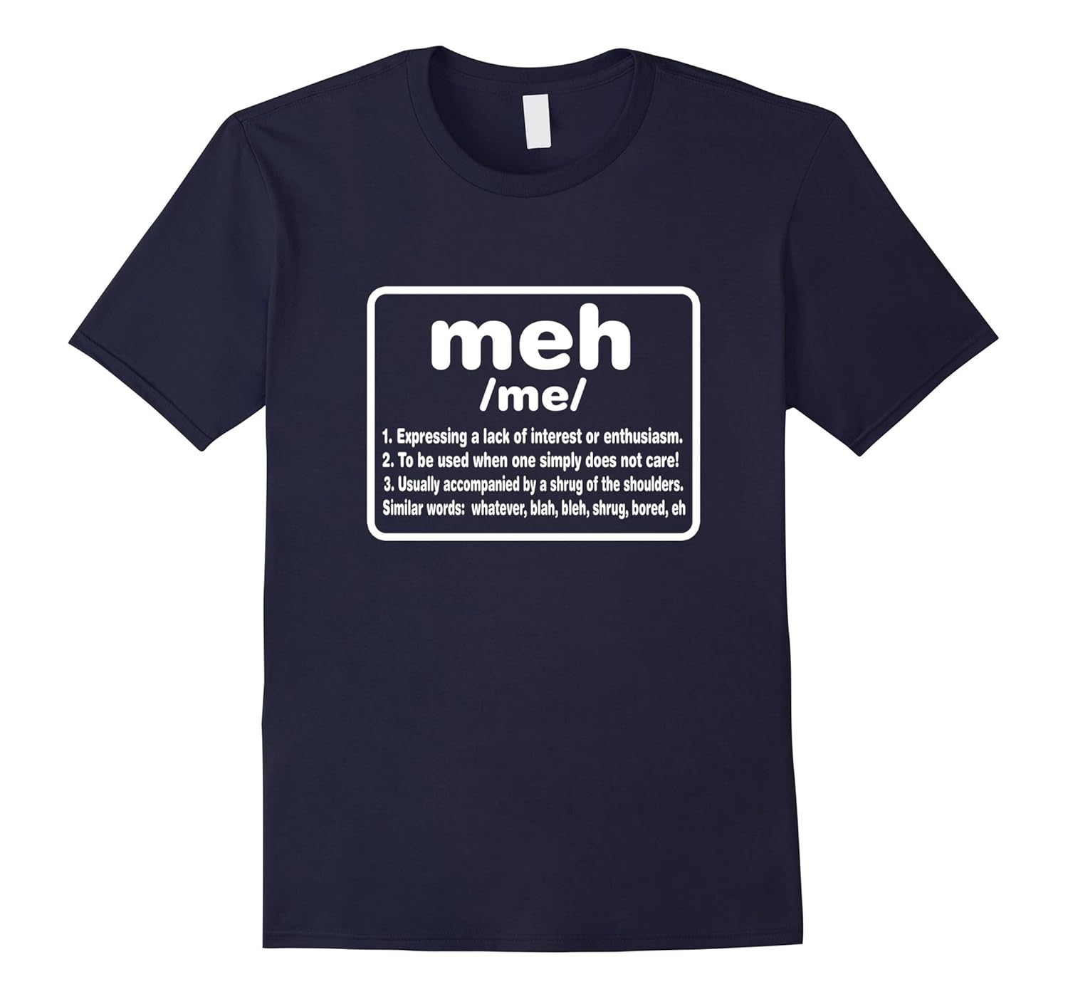 Meh Definition T-shirt, Funny Teen Lingo Shirt-Art – Artvinatee