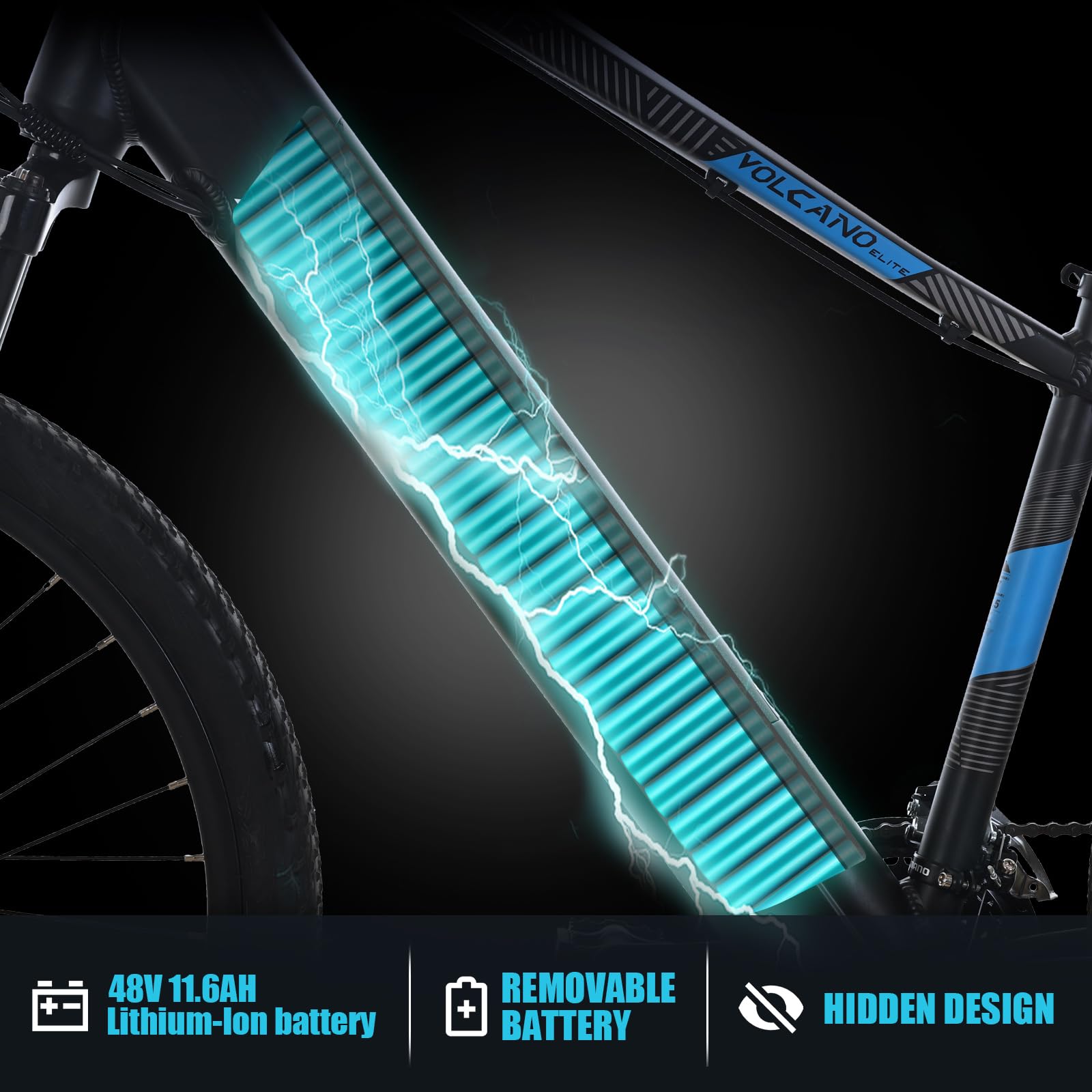 Mua Totem Volcano Electric Bike for Adults 27.5”, 500W Powerful Motor ...