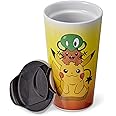 Amazon.com: Pokémon XY Series Travel Mug | Pikachu, Dedenne, & Squishy ...