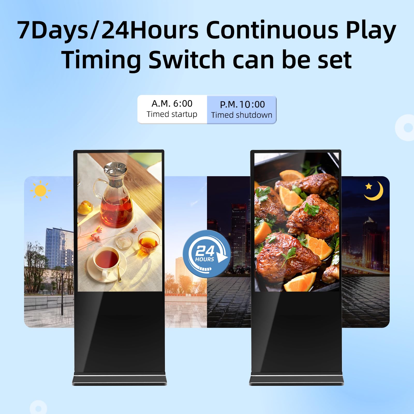 Mua QIXZOCV MWE 43 Inch Indoor Floor Standing Digital Signage ...