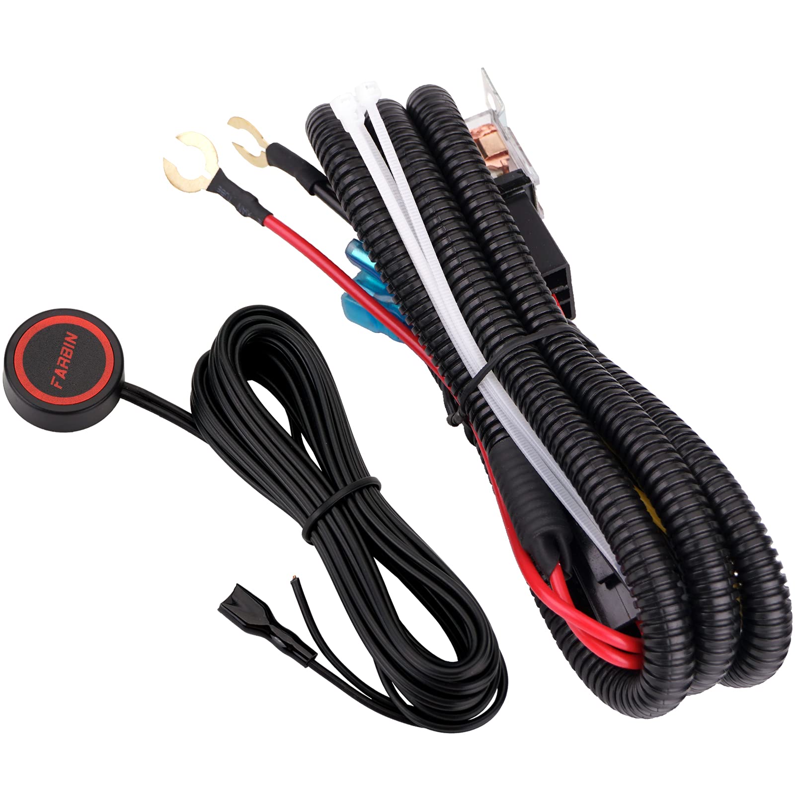 AOLIHAN Horn Button Switch, Waterproof Train Horn Wiring Kit, Relay ...