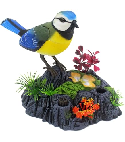 Singing Bird Toy Fake Birds Sound And Motion Activated Singing Birds ...