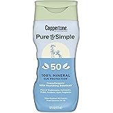Amazon.com: Coppertone Pure and Simple Sunscreen Lotion, SPF 50 Broad ...