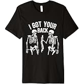 Amazon.com: I Got Your Back Funny Skeleton Spine Halloween Costume T ...