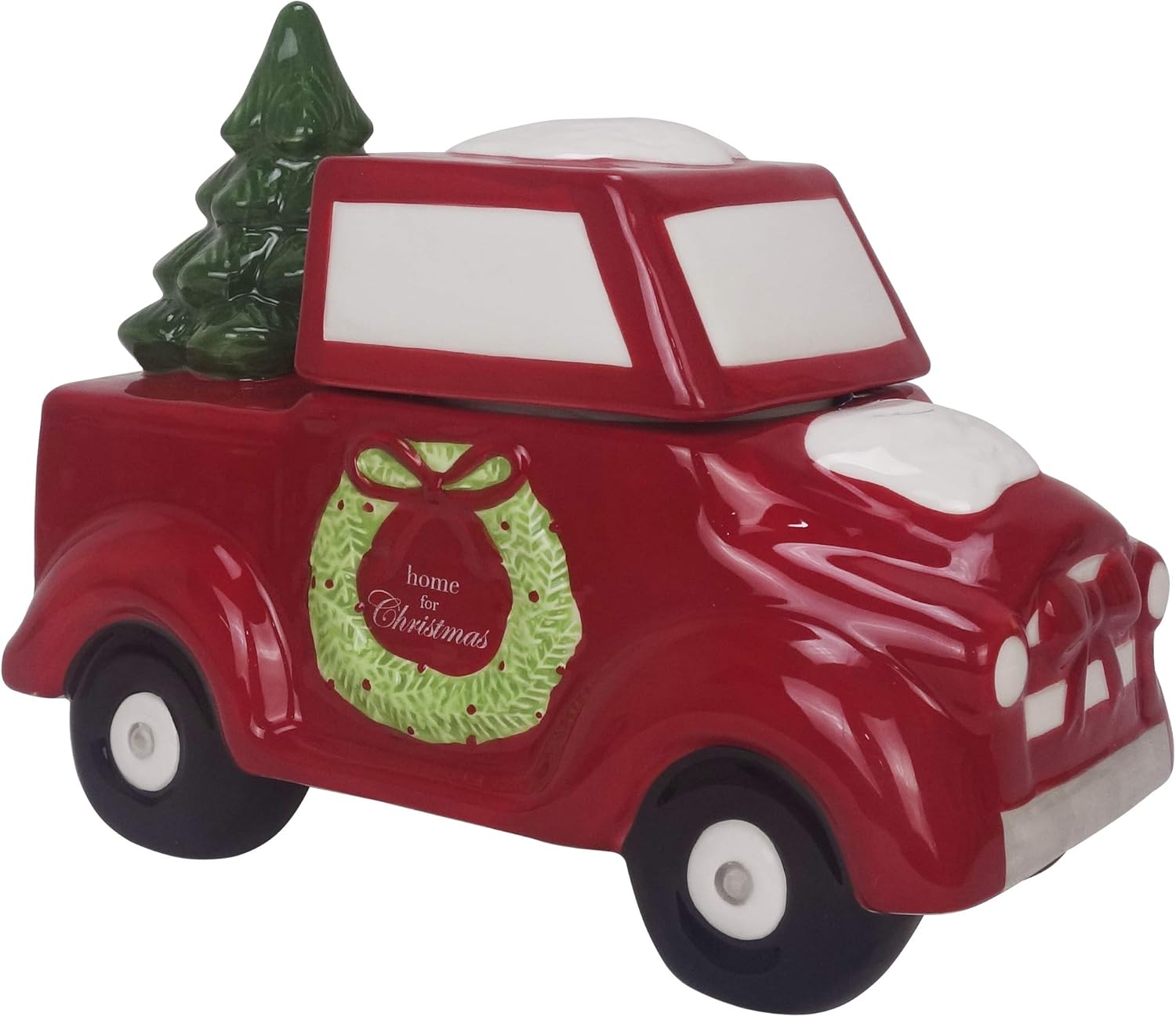 Amazon.com: Ceramic Red Truck Cookie Jar 10.25 x 8 Inch: Kitchen & Dining