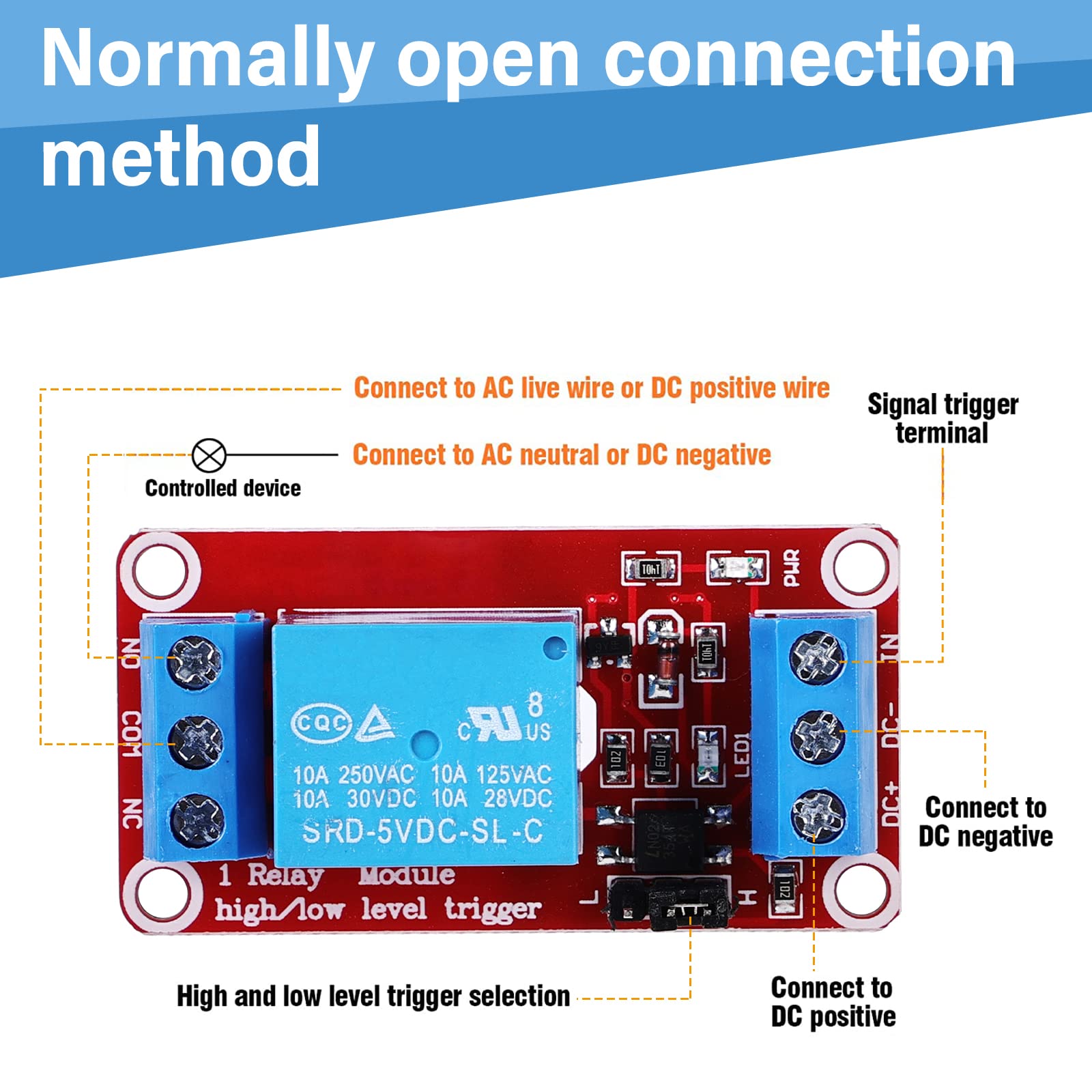 Mua Relay Module 5 V, 1 Channel Relay Board with Optocoupler, Trigger Expansion Board, Relay ...
