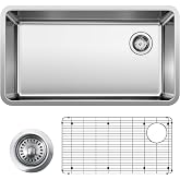 Blanco Inteos 33" Undermount Single Basin Stainless Steel Kitchen Sink ...