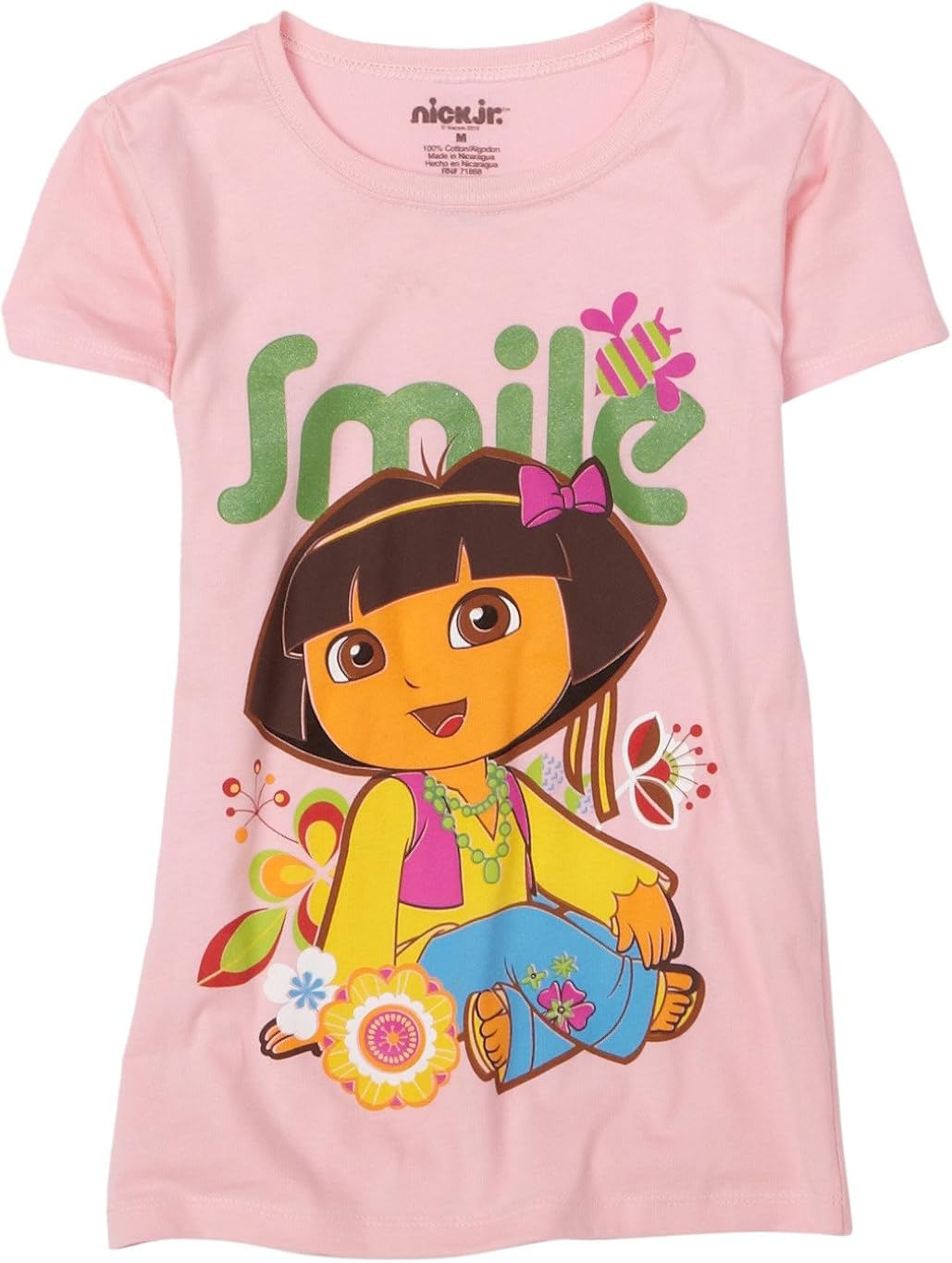 Amazon.com: FREEZE Big Girls' Dora The Explorer T-Shirt, Pink, XS (4/5 ...