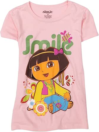 Amazon.com: Nickelodeon Girls' Dora The Explorer T-Shirt: Fashion T ...