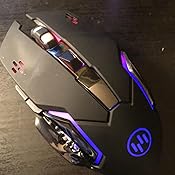 Amazon.com: TENMOS T85 Rechargeable Wireless Mouse, 2.4G USB LED ...