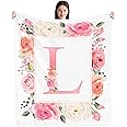 Amazon.com: RipGlim Initial L Blanket Gifts for Women, Monogrammed Gifts for Women, Unique ...