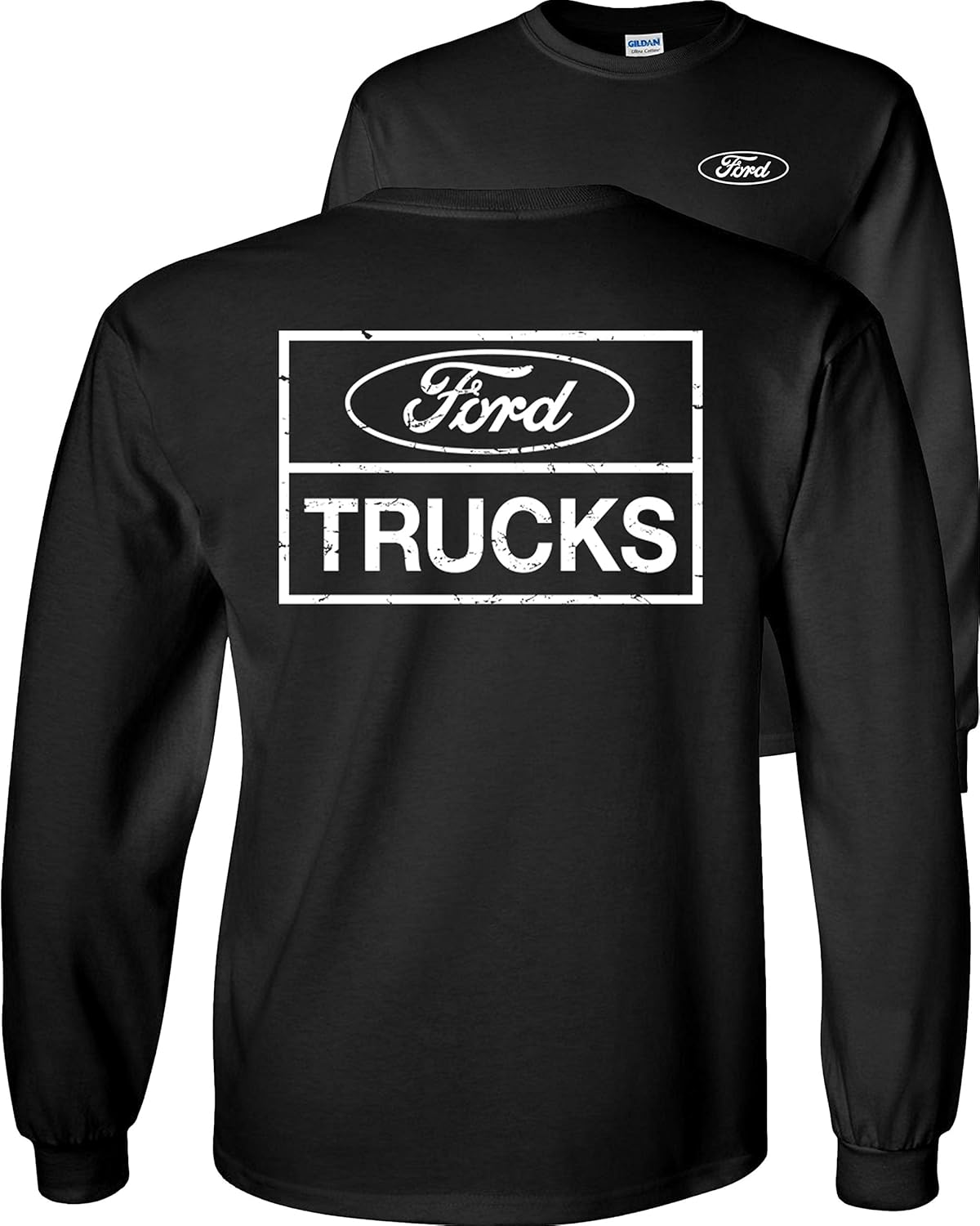 Amazon.com: Ford Trucks Square Logo Long Sleeve T-Shirt F&B: Clothing