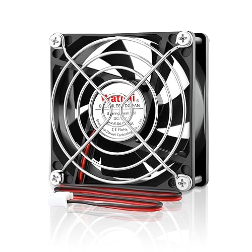 Wathai 80mm x 25mm DC Brushless Cooling Fan 12V 2Pin High Performance ...