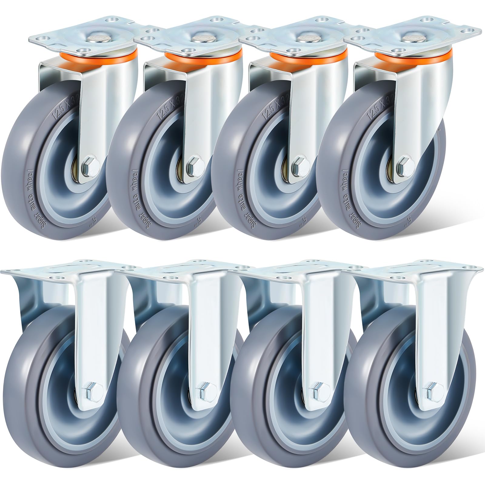 Mua Sacubee 8 Pcs 5 Inch Caster Replacement Kit Non Marking Wheel ...