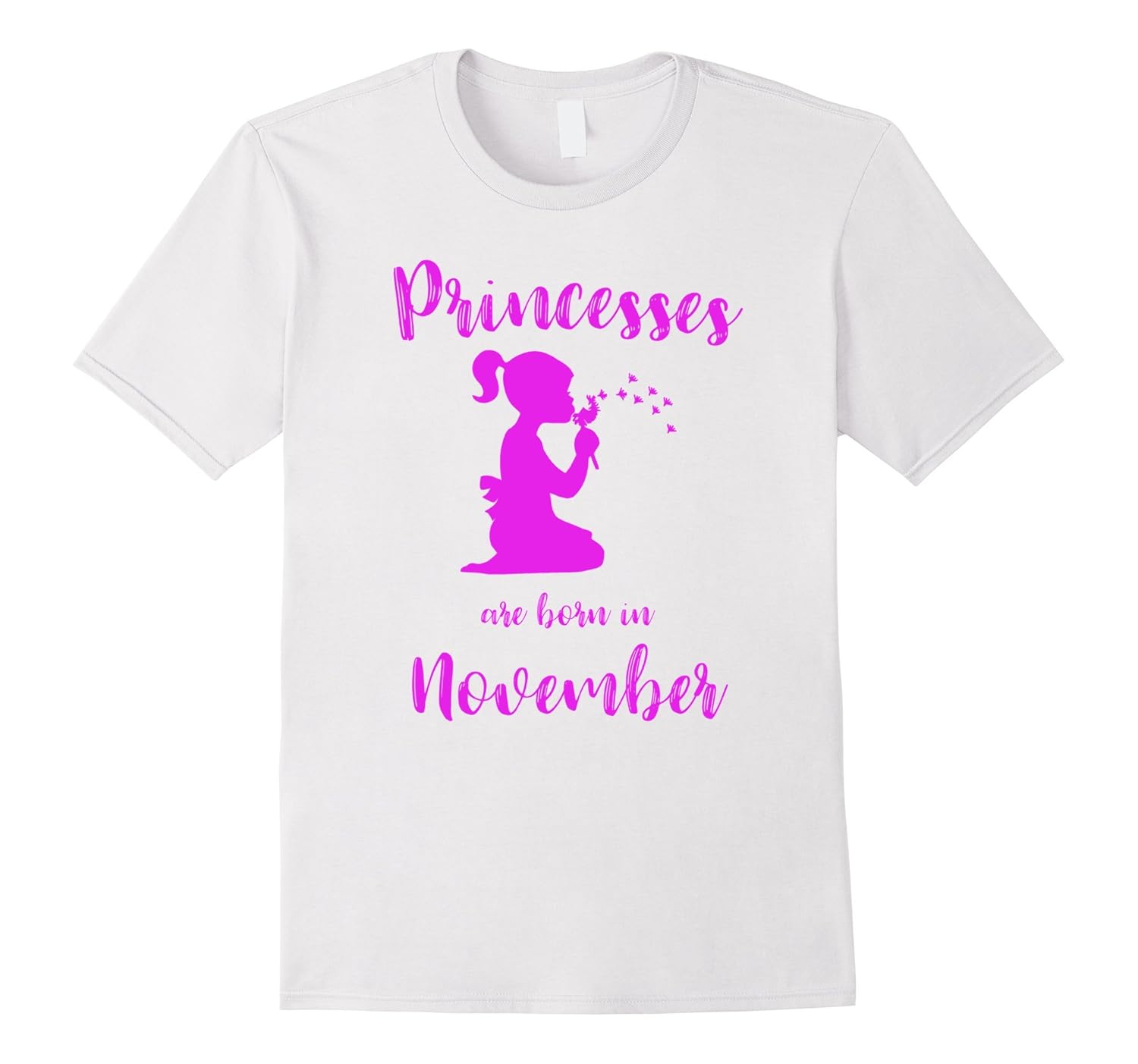 Princesses are Born in November Princess Birthday Shirt