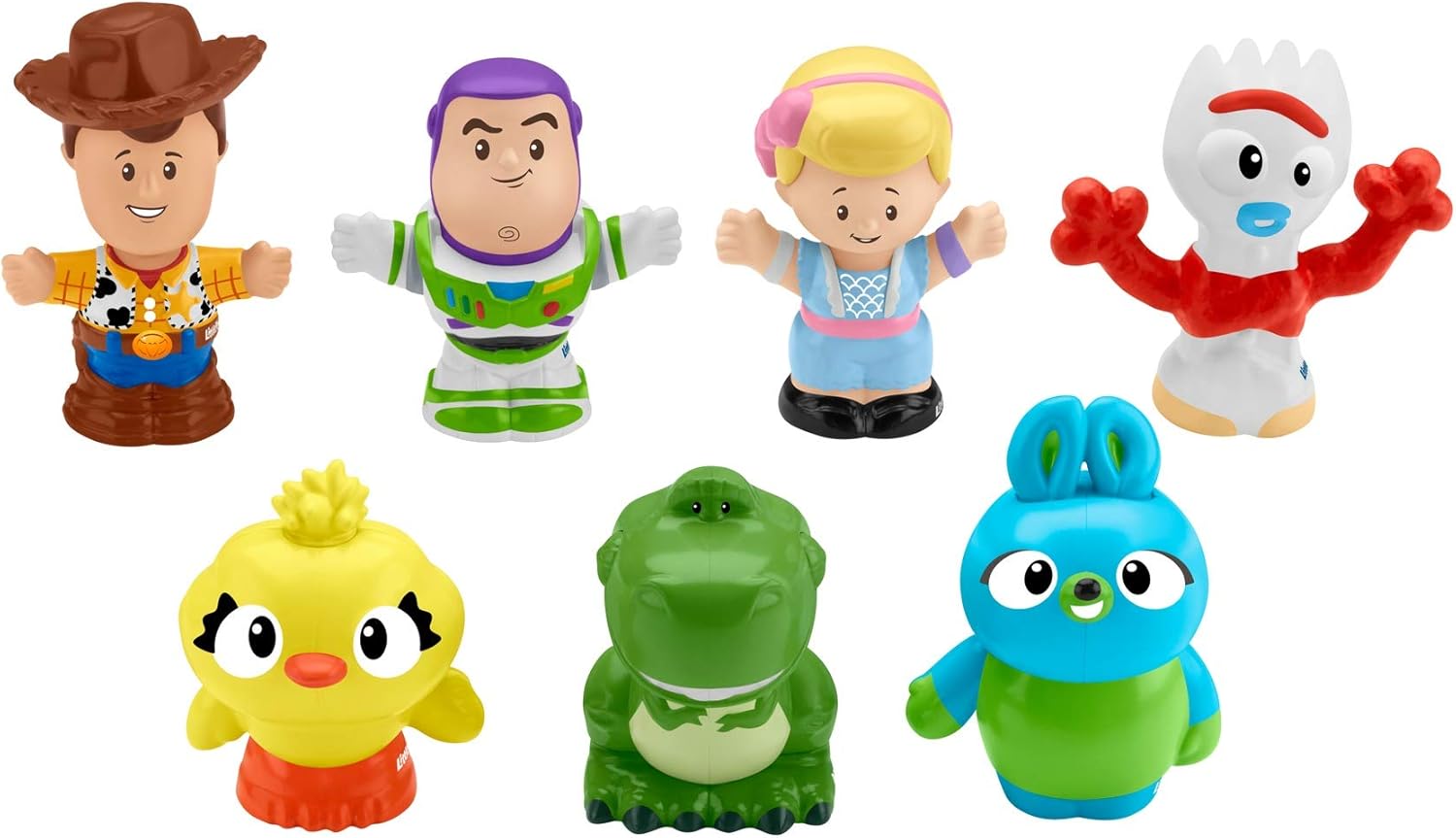 Fisher-Price Little People Disney Toy Story 4, 7-Mini-Figure Pack ...