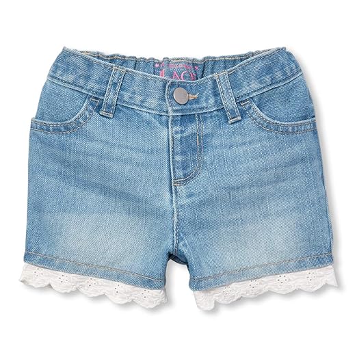 Buy The Children's Place Baby-Girl's Flat Front Cotton Shorts at Amazon.in
