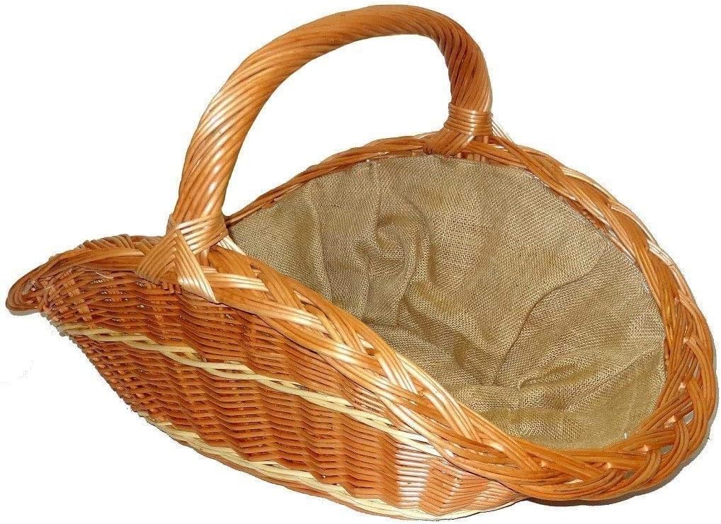 KORBVERSAND Kaminkorb - 73x48x45 - Groß - Holzkorb mit Jute - Kamin ...