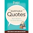 Quotable Quotes: Reader's Digest: 9780895779250: Amazon.com: Books
