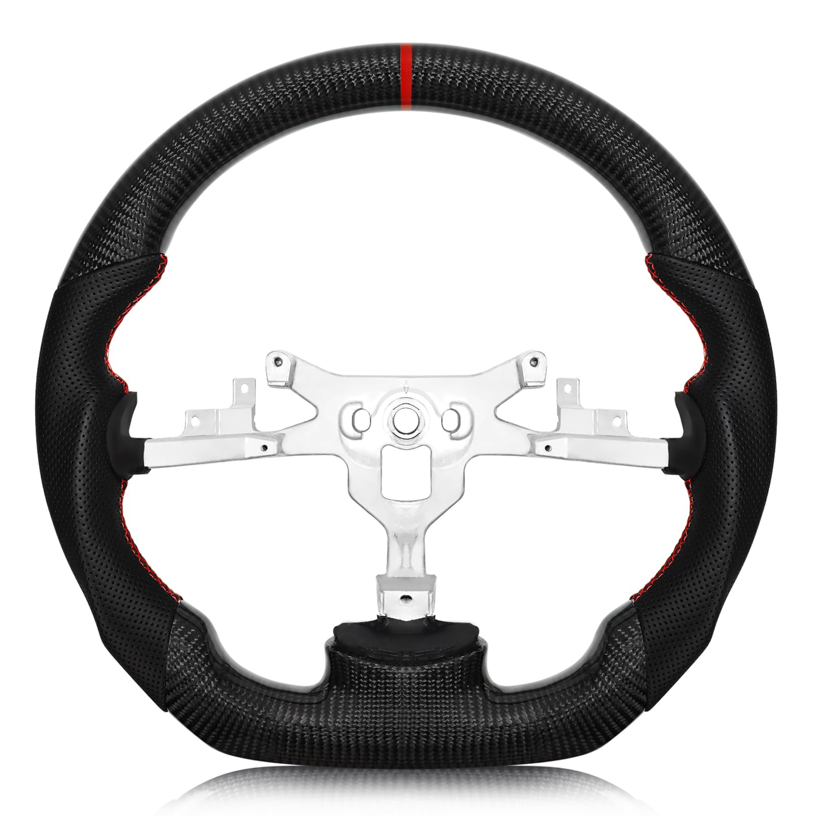 VOONKE Real Carbon Fiber Steering Wheel For Chevrolet Corvette C6 2006 ...
