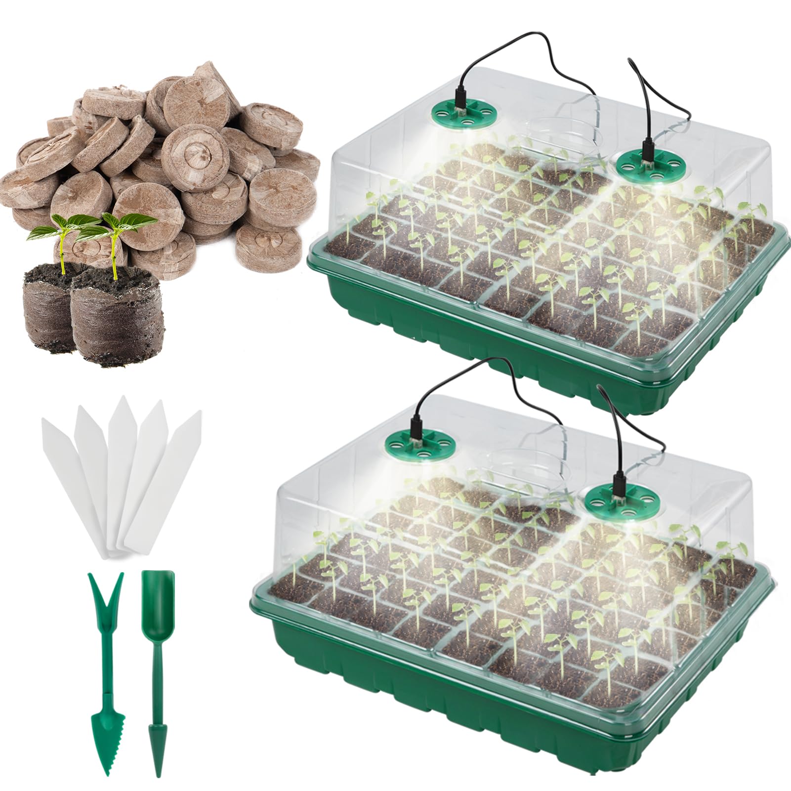 Mua Upgraded Seed-Starters Kit with Grow Lights, Germination Kit with ...