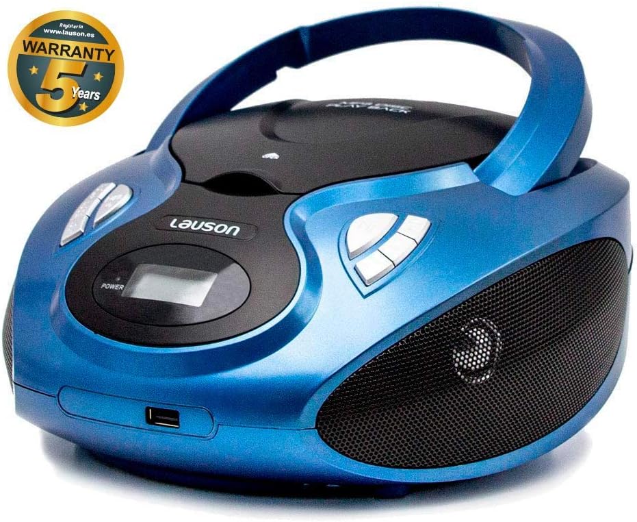 Lauson CP736 Boombox CD Player | Portable Radio MP3 Player with USB ...