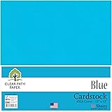 Amazon.com: Baby Blue Cardstock - 12 x 12 inch - 65Lb Cover - 25 Sheets ...