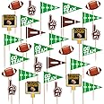 Amazon.com: Gatherfun 96pcs Football Themed Toothpicks, Cupcake Toppers ...