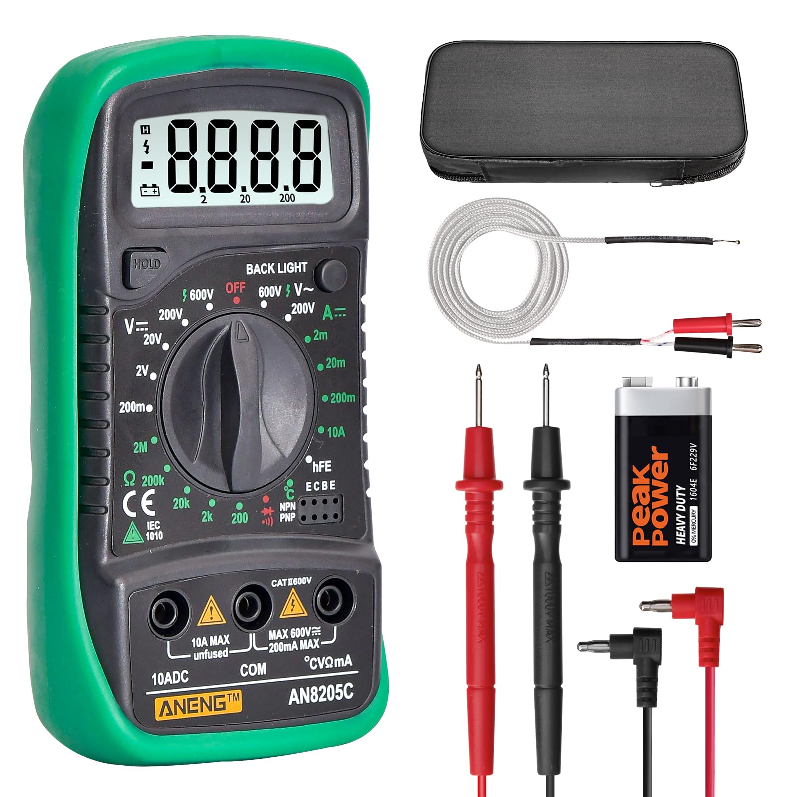 Mua ANENG Tester, 8205C Small Digital Multimeter, Smart Measuring AC/DC ...