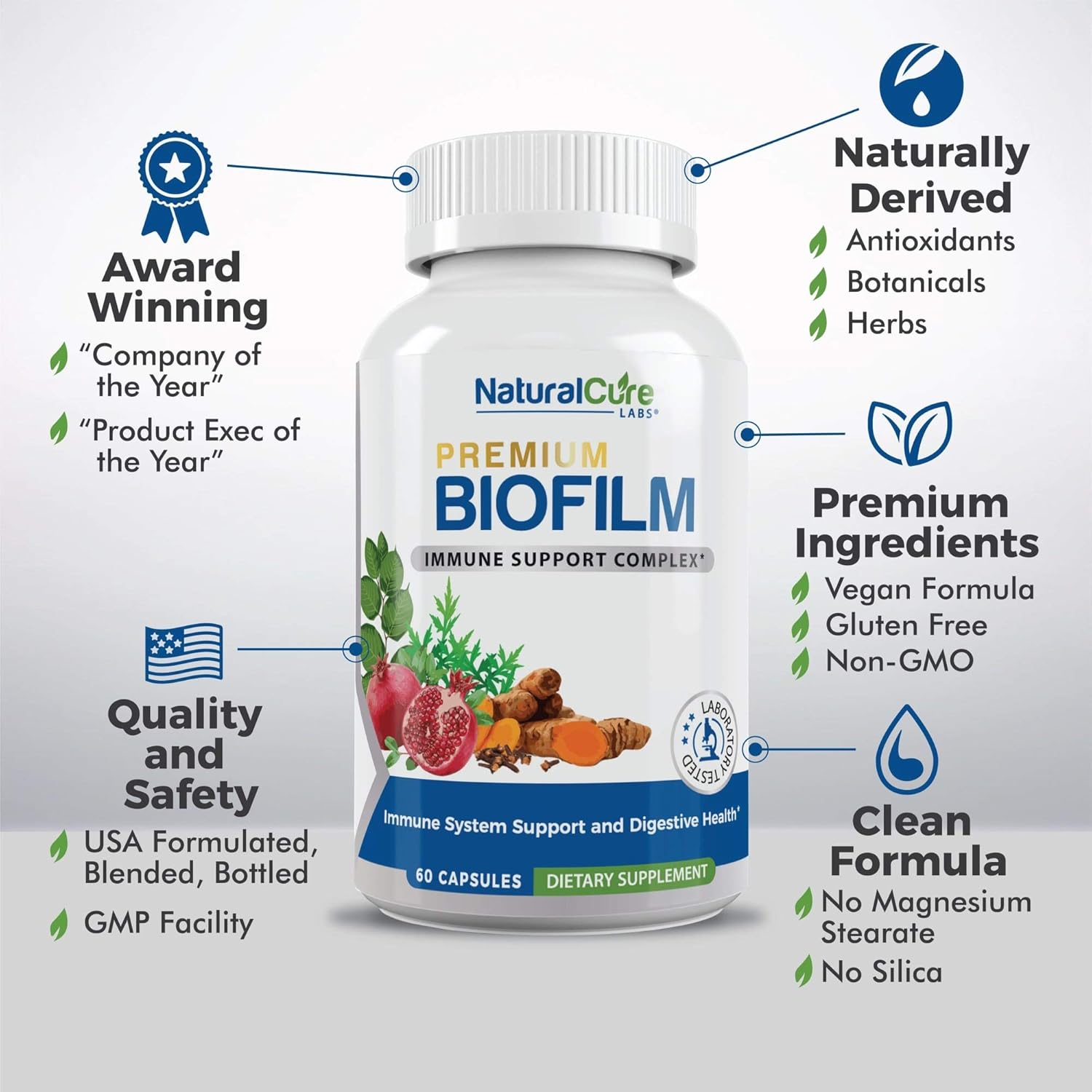 Natural Cure Labs Biofilm Complex, 60 Capsules – BigaMart
