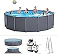 Intex Graphite Gray Panel Pool Set - Panel Wand Aufstellpool - Sehr ...