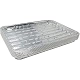 Amazon.com: Pack of 15 Disposable Aluminum Broiler Pans – Good for BBQ ...