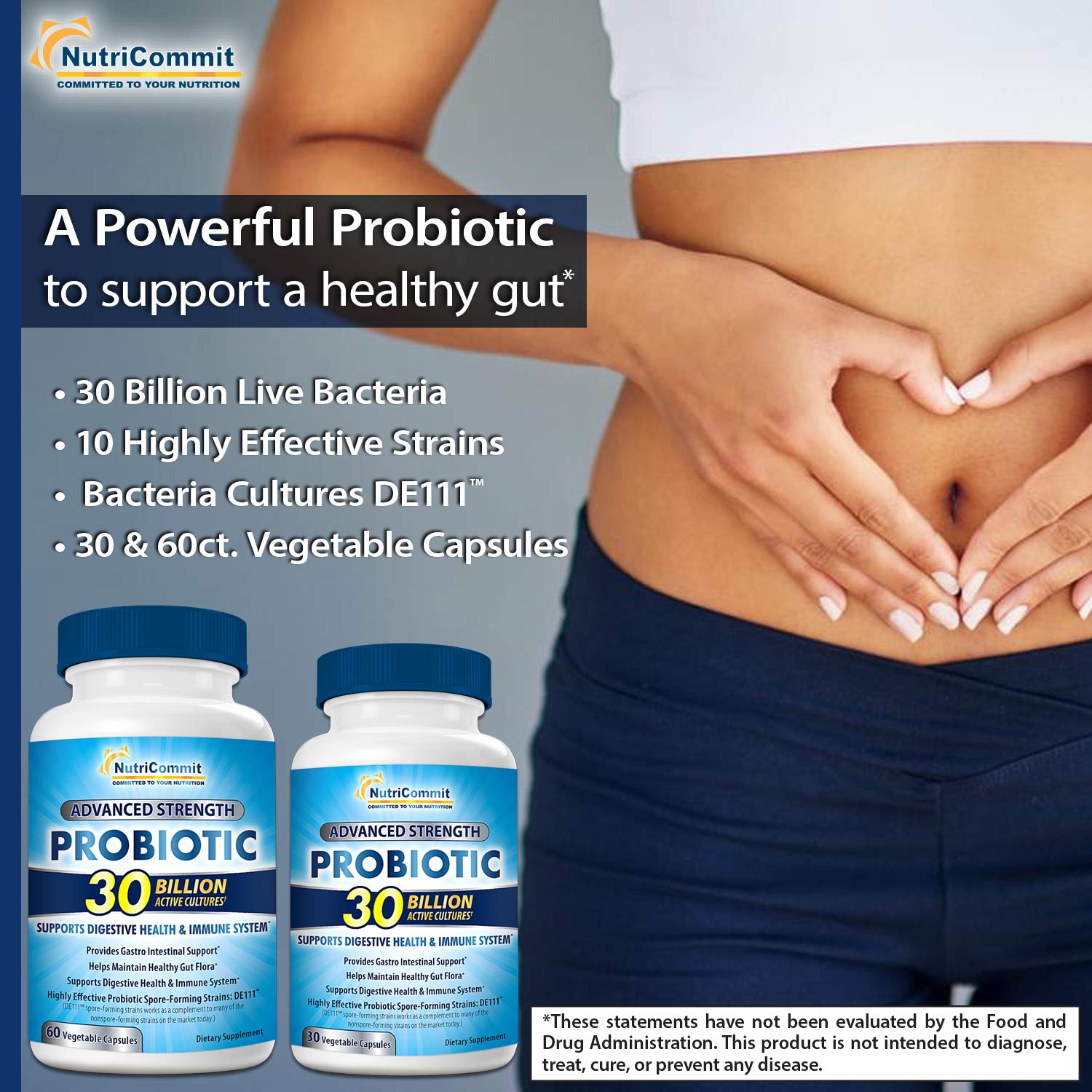 Mua NutriCommit 30 Billion Probiotics Supplement | 10 Rare ...