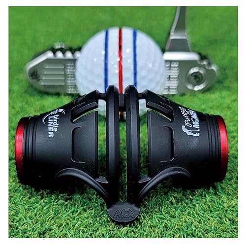 360-Degree Golf Ball Marker Alignment Tool Kit - Triple Line Stencil ...