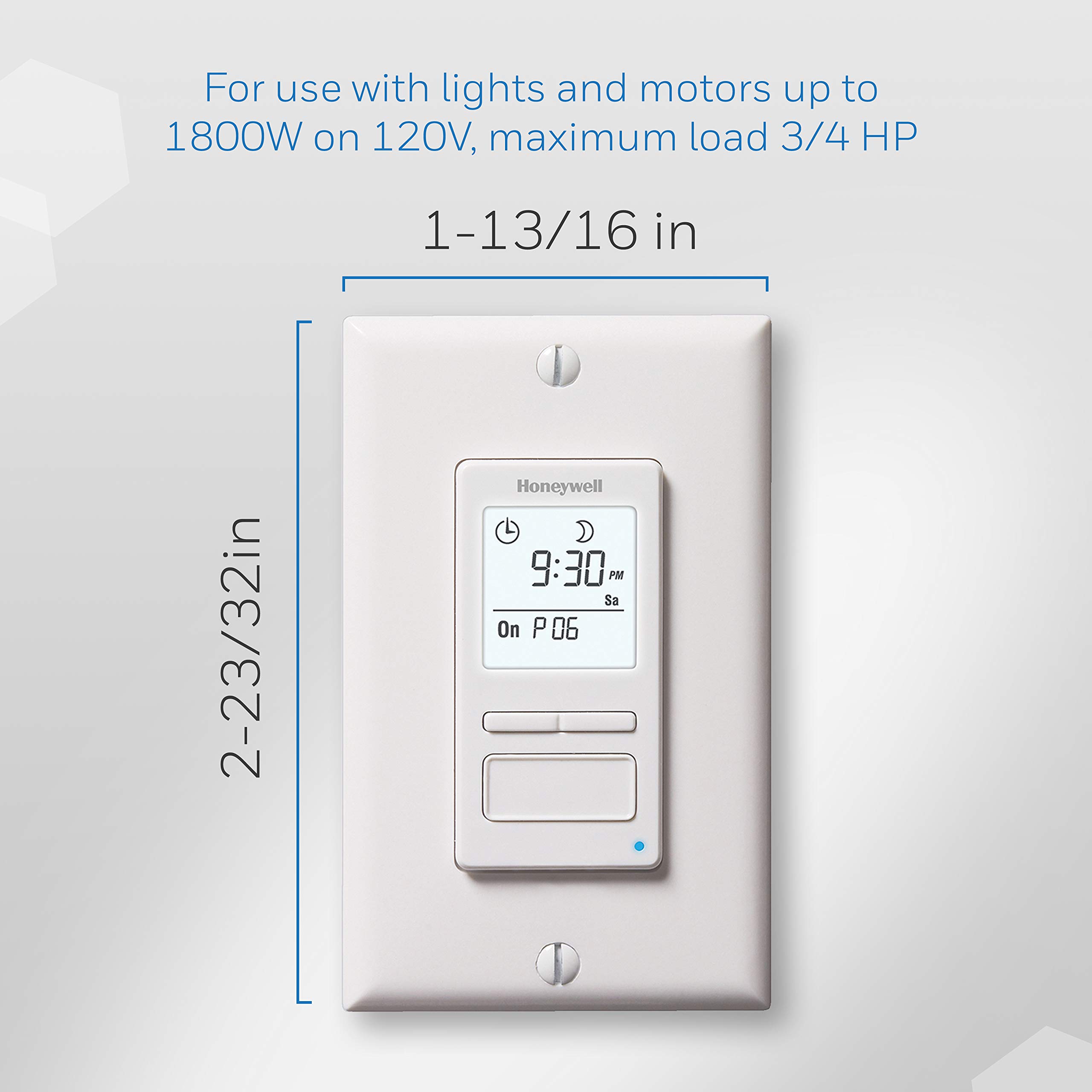 Honeywell Home RPLS740B ECONOswitch 7 Day Solar Programmable Switch 
