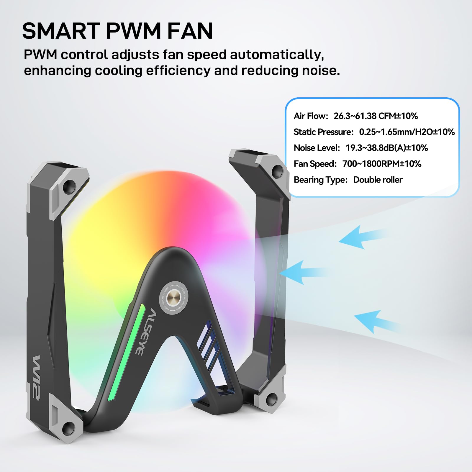 Mua ALSEYE W12 Pro Case Fan, Extraordinary 'W' Designed PC Fans, Full ...