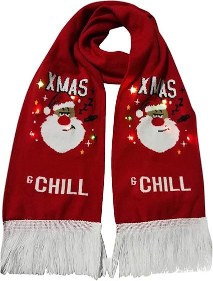 Lemooner Bunt LED leuchtet auf Schal Fröhliche Weihnachten Schal ...