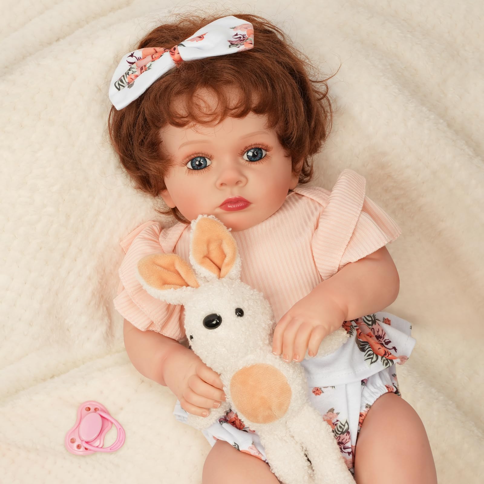 PINKPEACH Reborn Baby Dolls, 22-inch Realistic Baby Dolls, Reborn Dolls ...