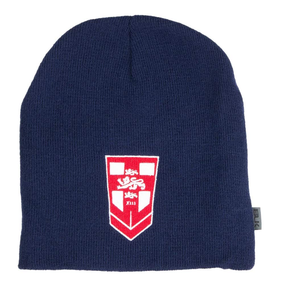 BLK England Rugby League Beanie hat [Navy]: Amazon.co.uk: Clothing