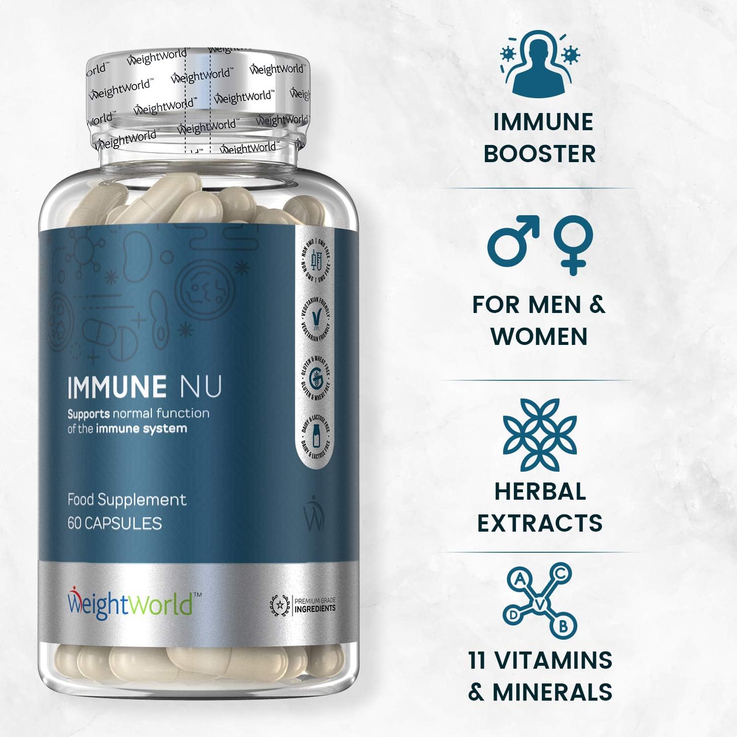 Immune Nu Tablets – High Strength Vitamins Enriched Immune System ...