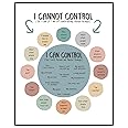 Amazon.com: SWITHOM Things I Can and Cannot Control Poster, Therapy ...