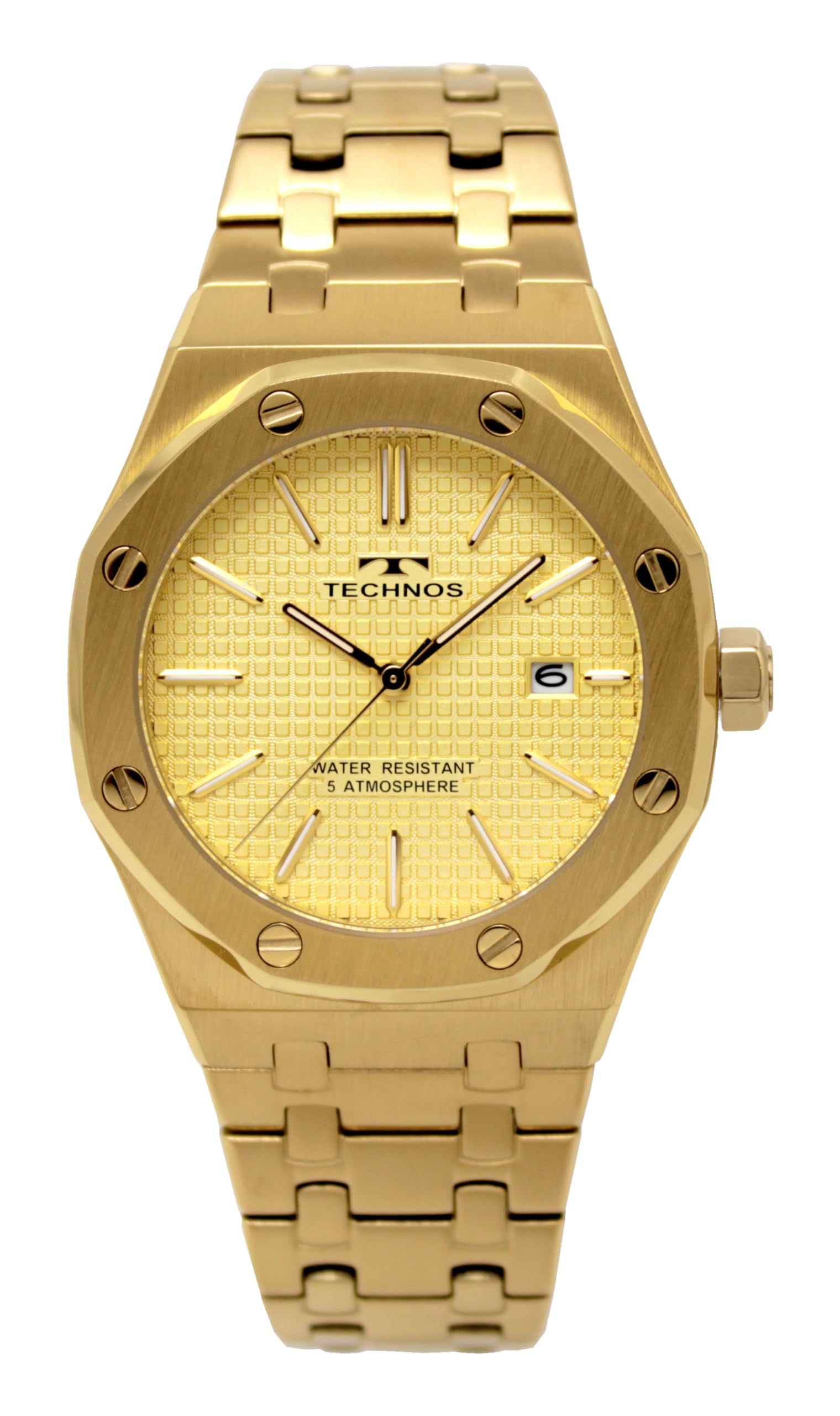 Mua Technos Date T9C07GC Men's Watch Gold, gold, Bracelet Type trên Amazon Nhật chính hãng 2024 ...
